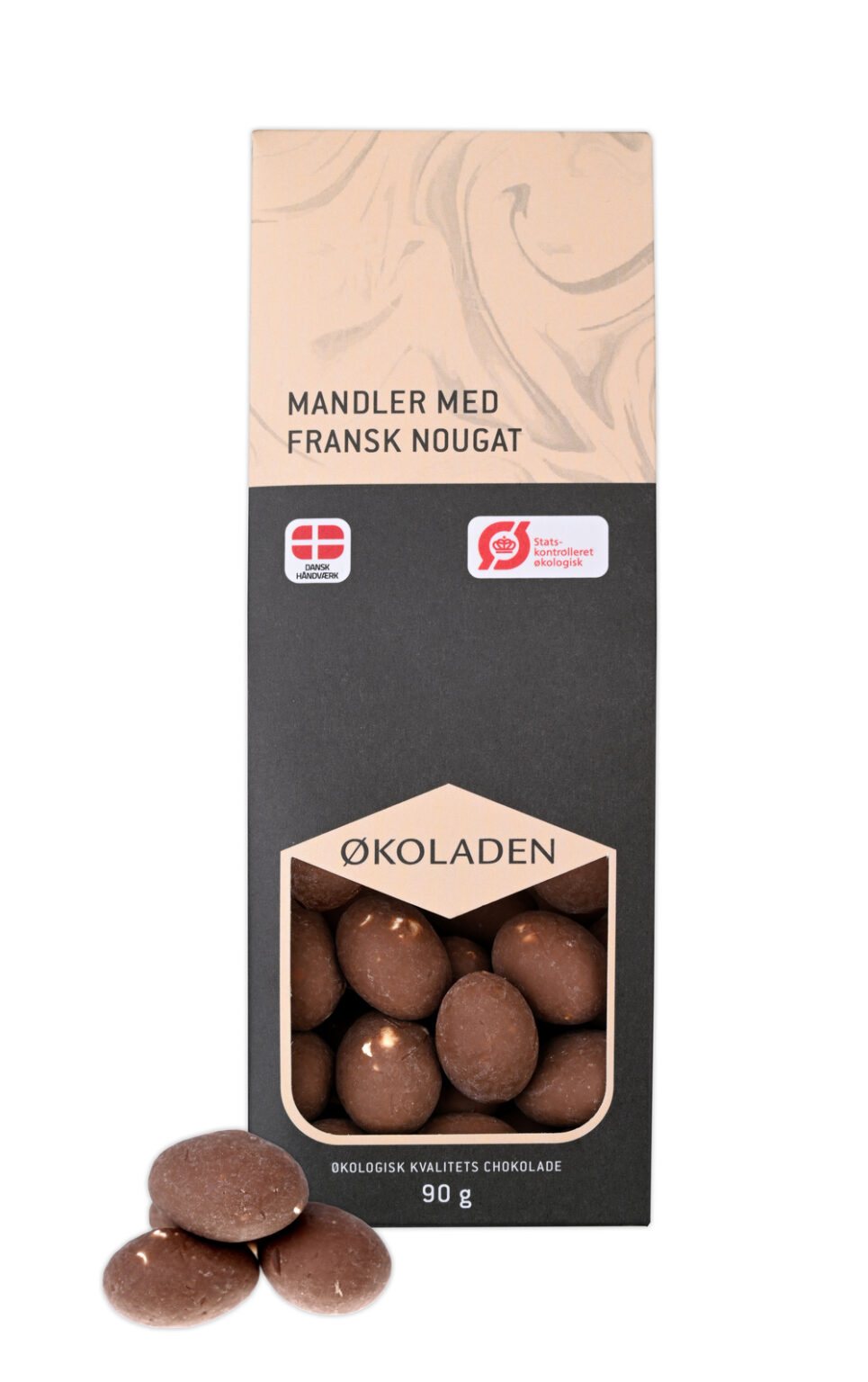 Mandler med Fransk Nougat, 1 kolli = 10 stk. | Økoladen - b2b